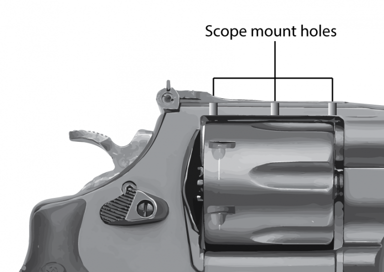 LPA S&W Revolver Adjustable Fiber Optic Rear Sight, TXT03F1